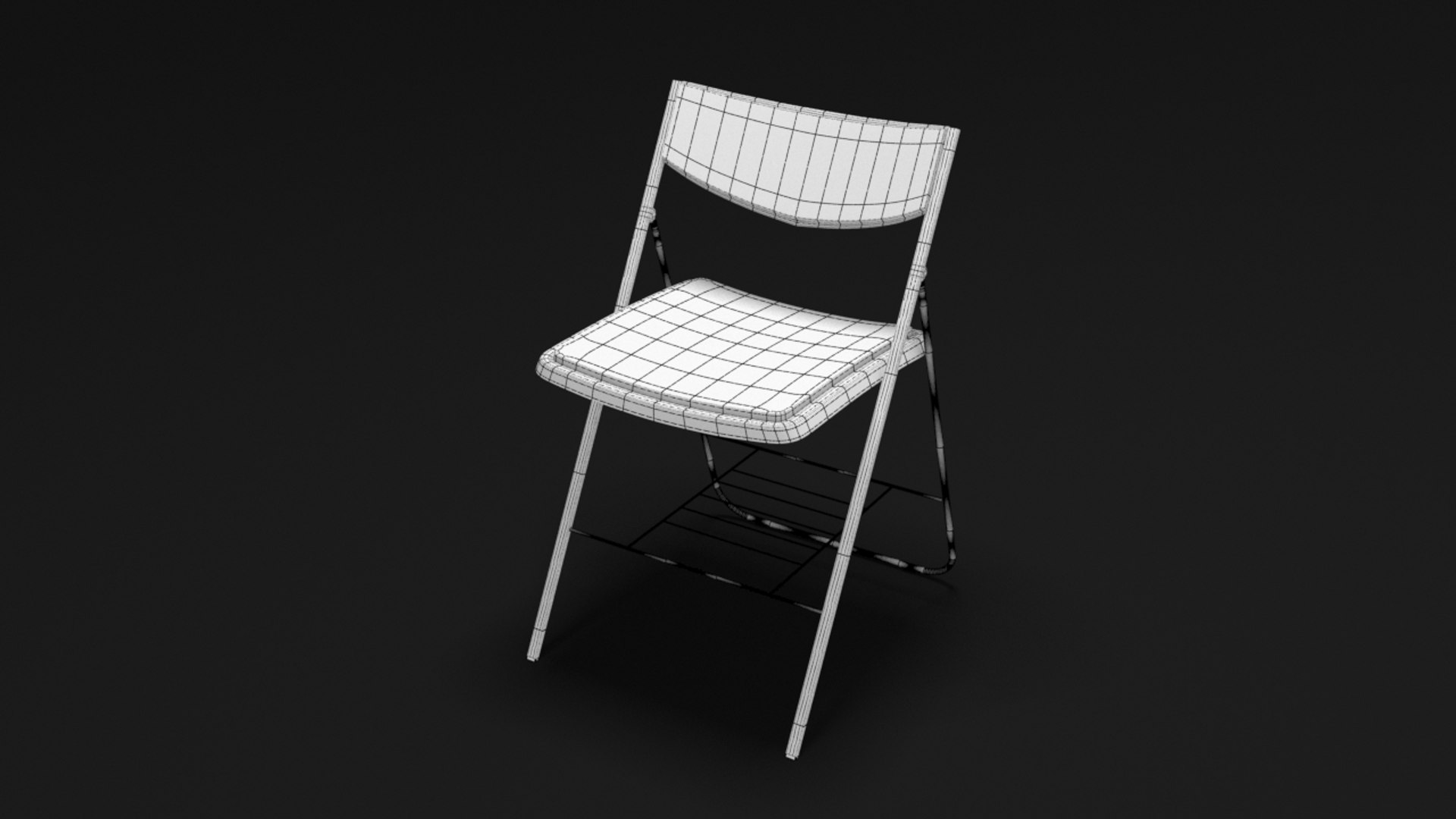 3d Folding Chair Model