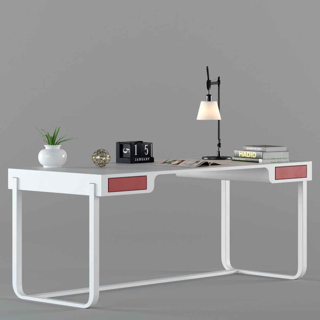 3D Model Minimalist Desk Design - TurboSquid 1351637