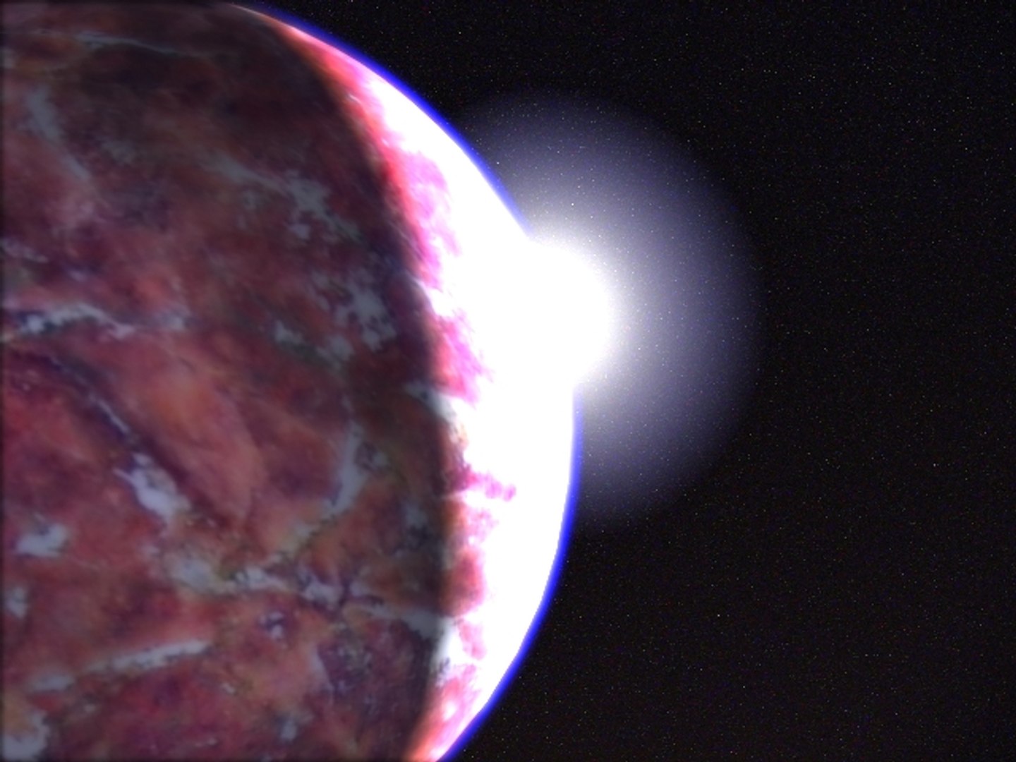 Free Planet Atmosphere 3d Model