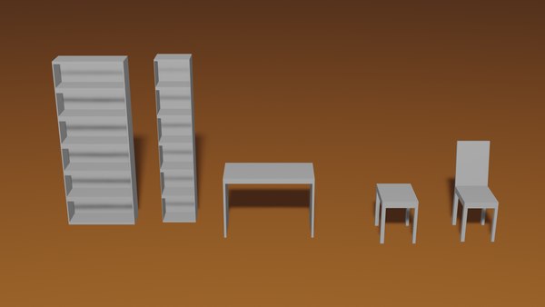 Office Furniture Collections Blender Models for Download | TurboSquid