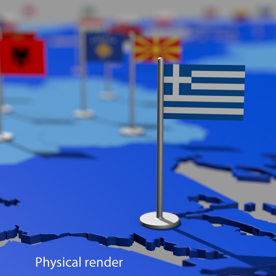 Europe Countries Flags 3D - TurboSquid 1404567