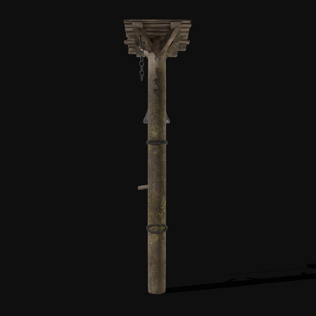 3D ALARM BELL TOWER CAMP ALERT MILITARY SIGNAL BANDIT COLLECTION ...