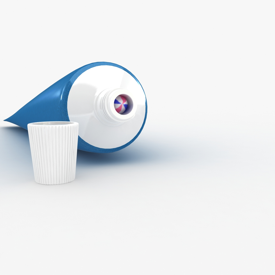 3d Model Tube Paste Animation