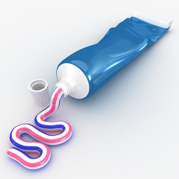 3d model tube paste animation