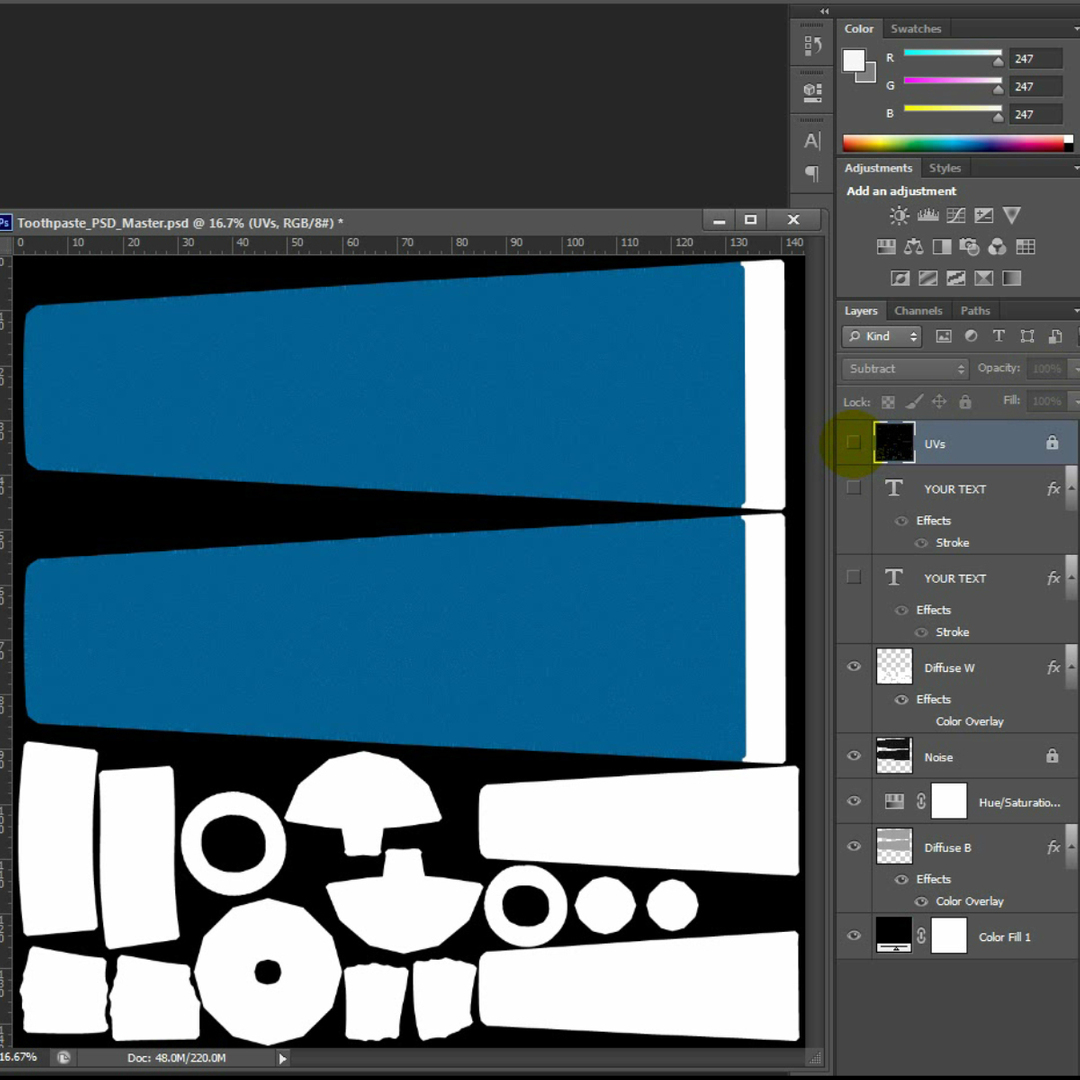 3d Model Tube Paste Animation
