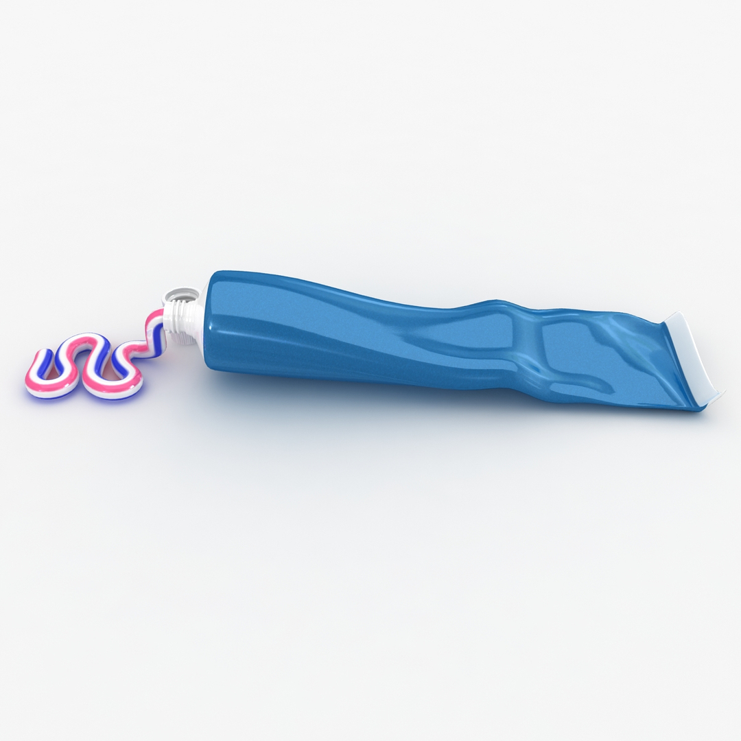 3d Model Tube Paste Animation