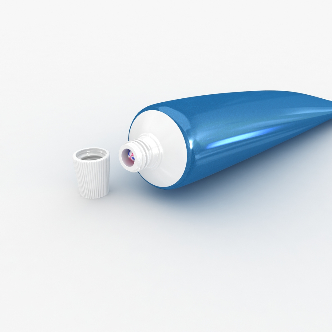 3d Model Tube Paste Animation
