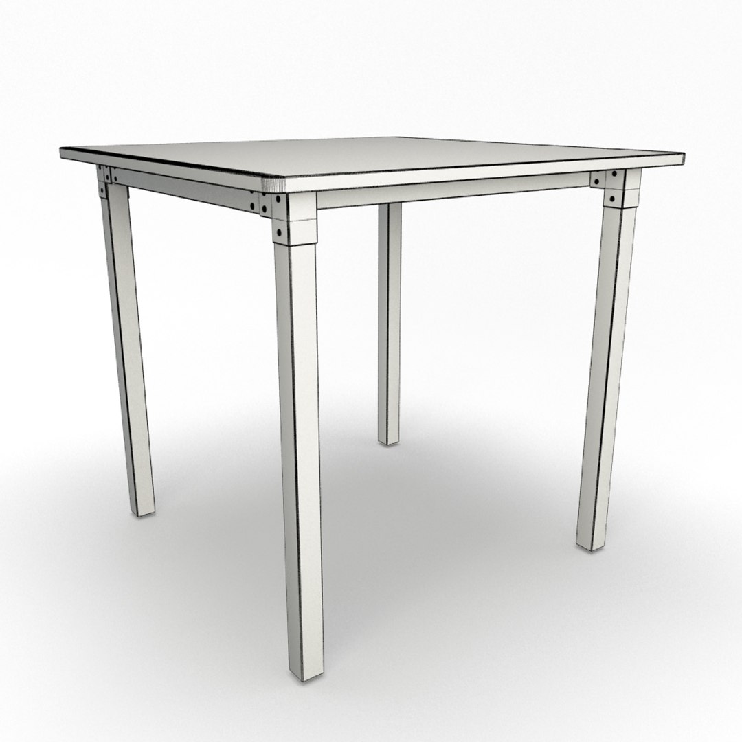 Noem Wooden Table Wood Furniture 3D Model - TurboSquid 1422879