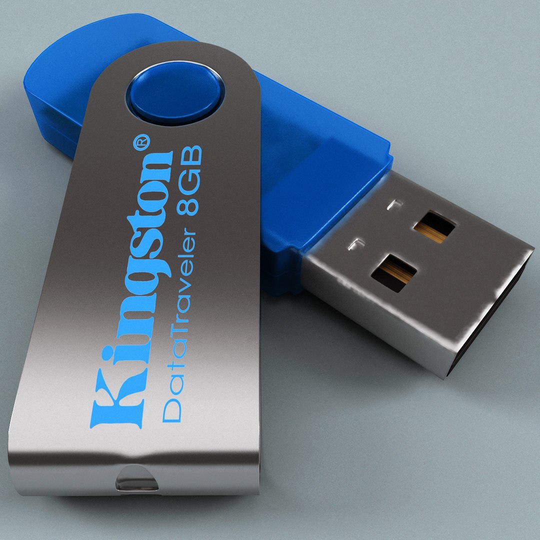 kingston flash 8gb 3d model