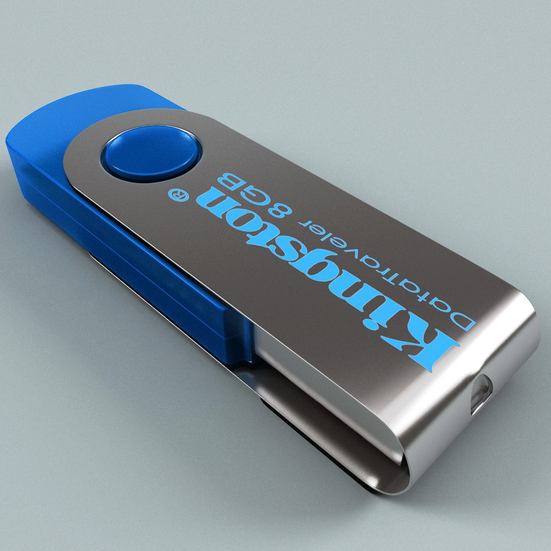 kingston flash 8gb 3d model