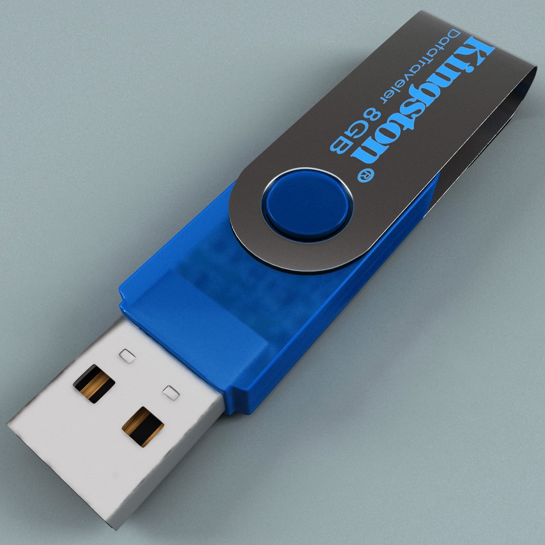 kingston flash 8gb 3d model