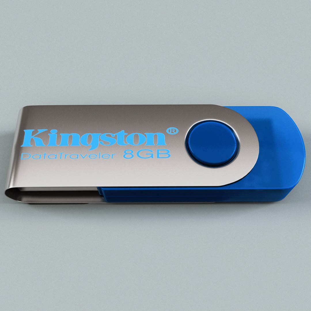 kingston flash 8gb 3d model