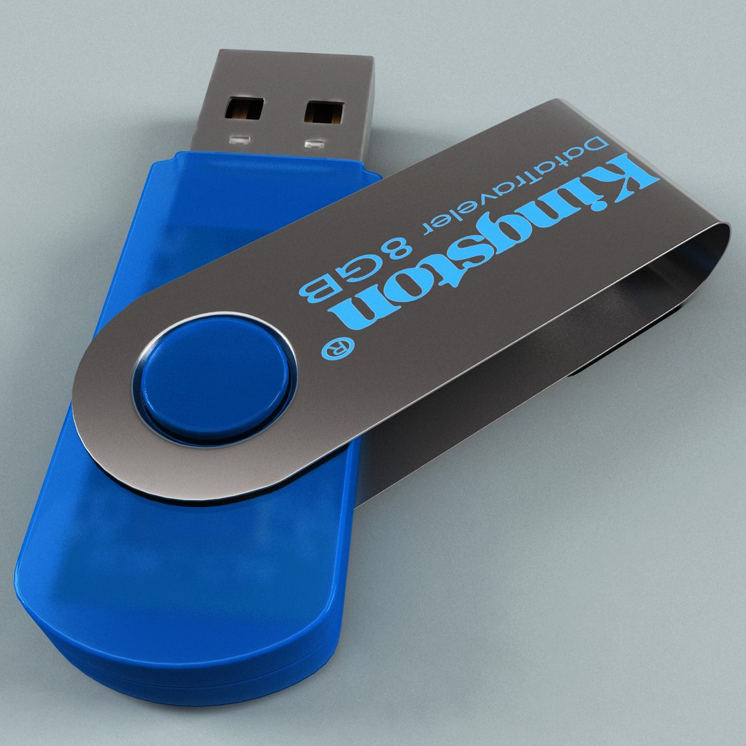 kingston flash 8gb 3d model