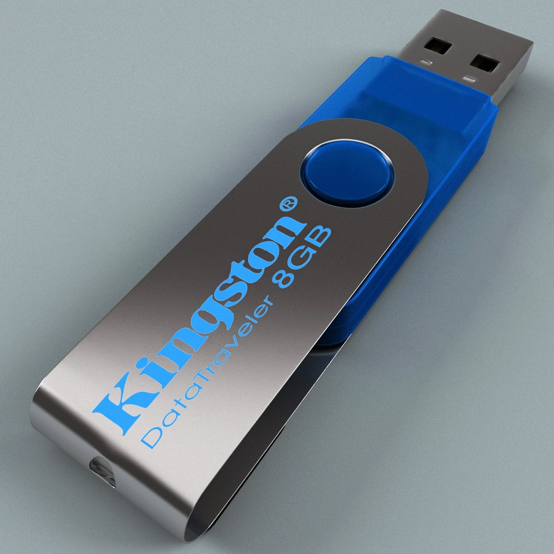 kingston flash 8gb 3d model