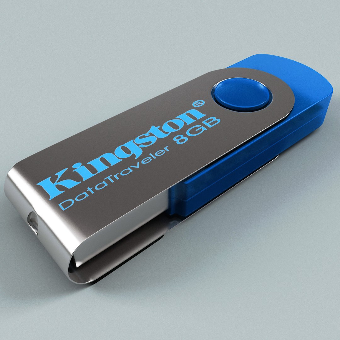 kingston flash 8gb 3d model