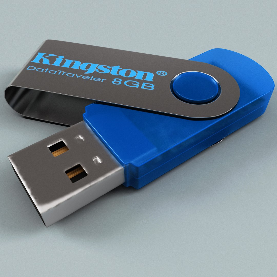 kingston flash 8gb 3d model