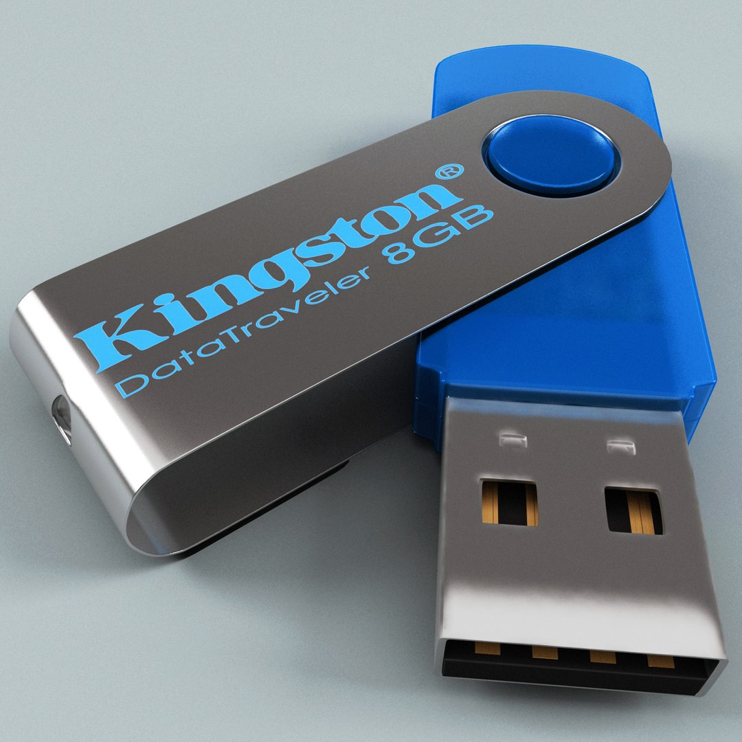 kingston flash 8gb 3d model