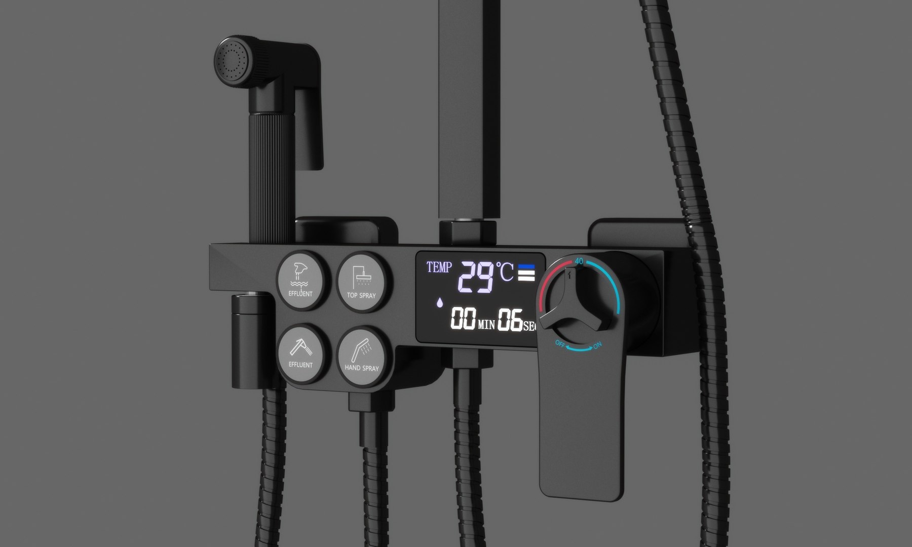 3D Intelligent Shower Model - TurboSquid 1847388