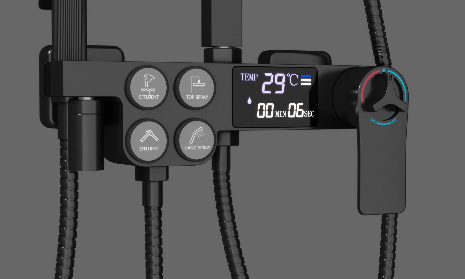 3D Intelligent Shower Model - TurboSquid 1847388