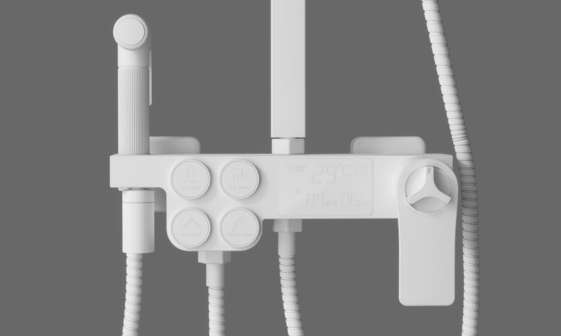 3D Intelligent Shower Model - TurboSquid 1847388