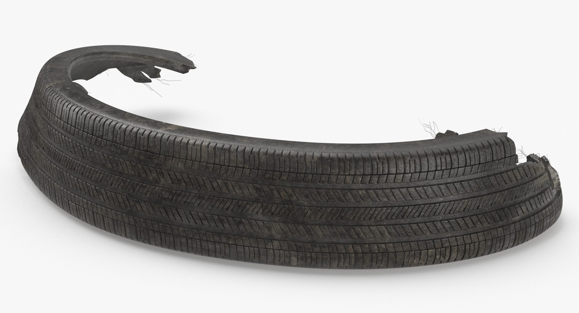 Tire Damaged 3D Model - TurboSquid 1864116