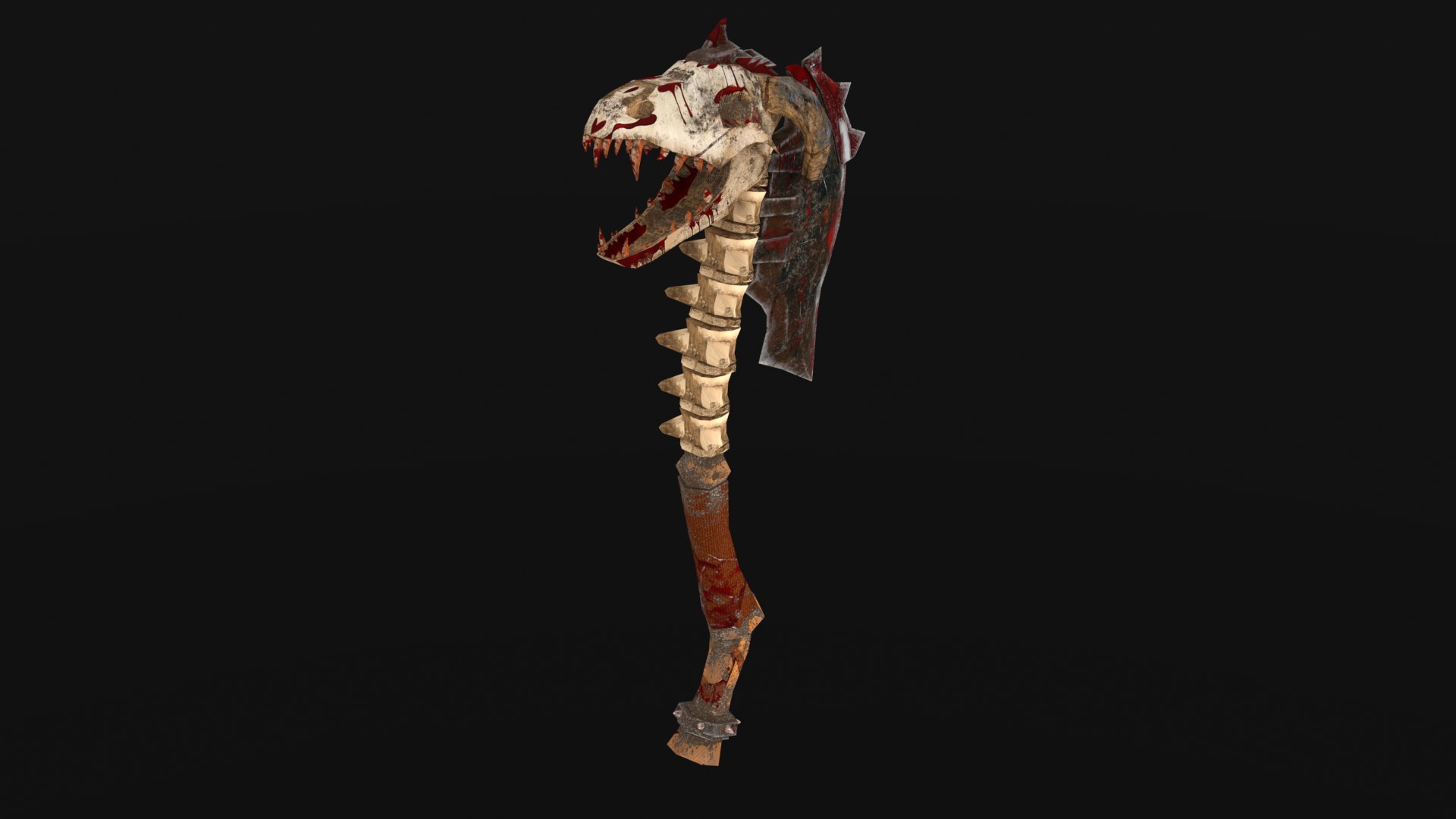 3D Model Dragon Face Axe - TurboSquid 1726789