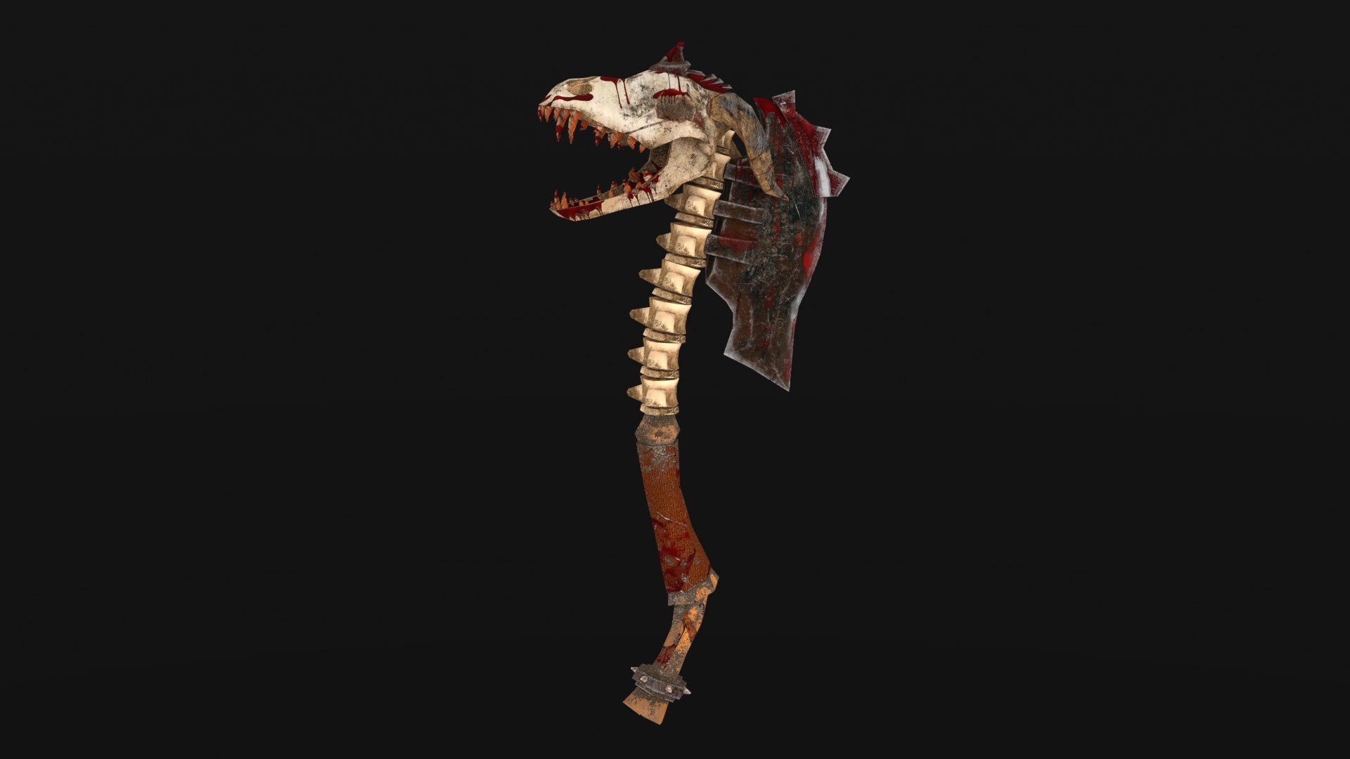 3D Model Dragon Face Axe - TurboSquid 1726789