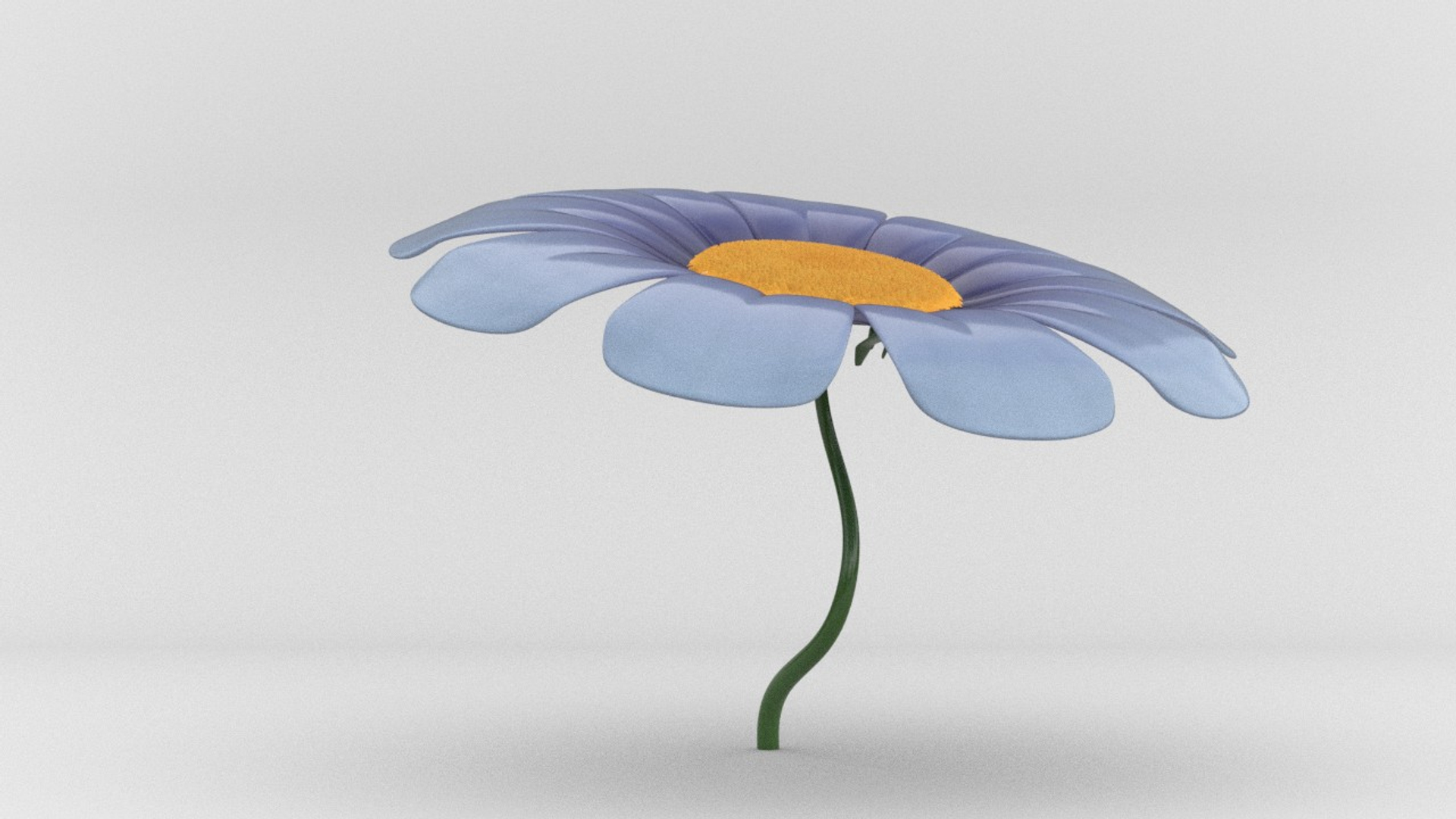 Growing Flower 3d Model