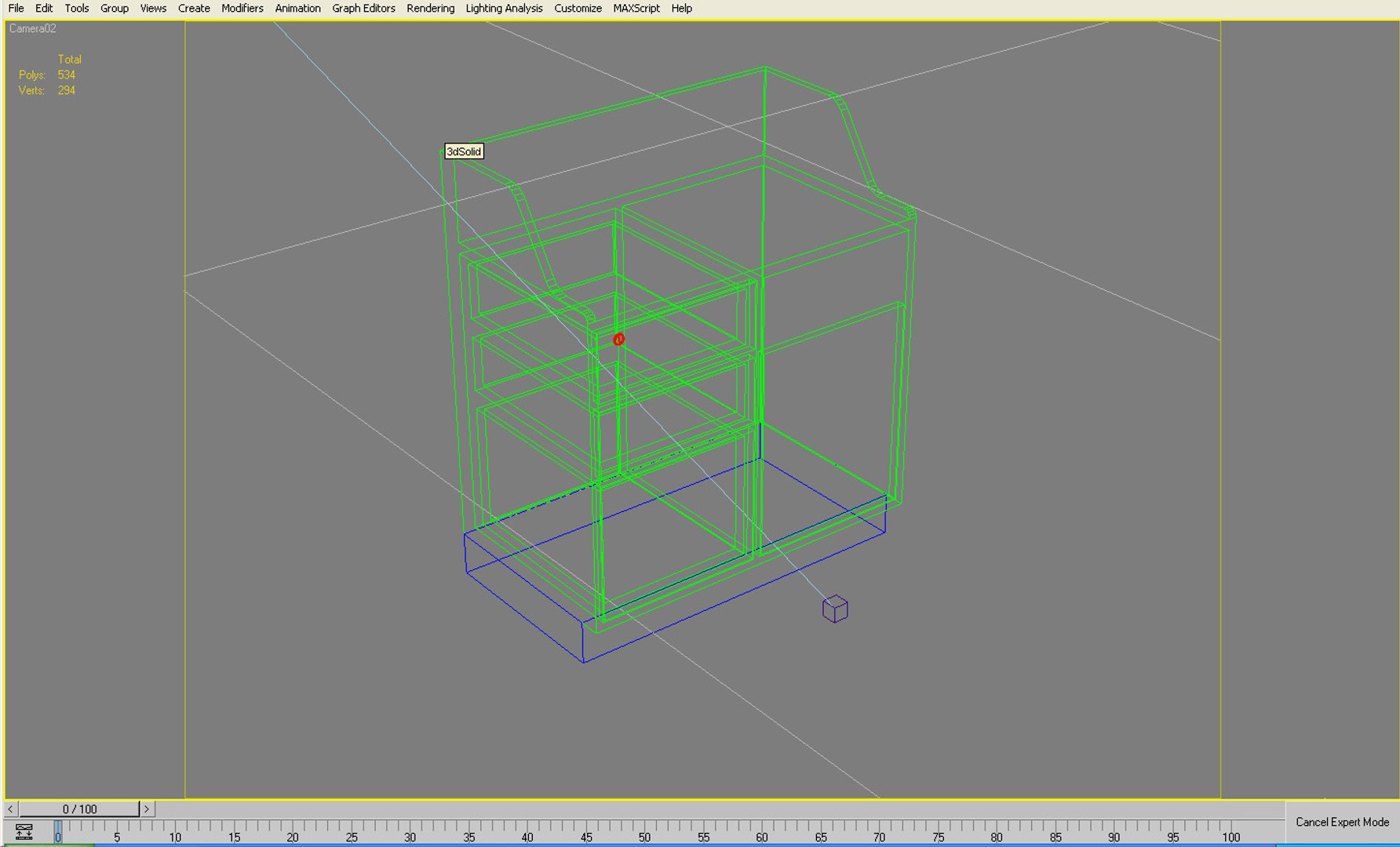 3dsmax Modular Checkout Register Assembly