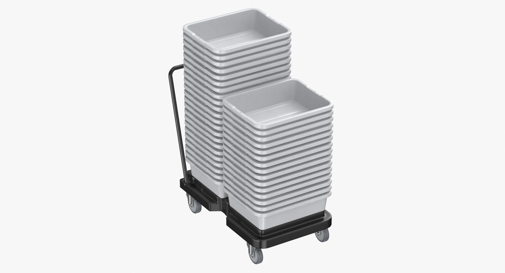 3D Model Screening Bin Cart Empty Or Pile Clean And Dirty - TurboSquid ...