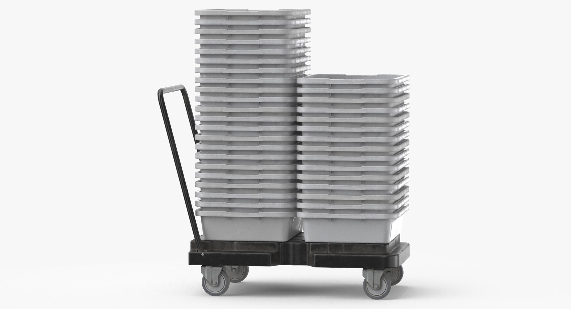 3D Model Screening Bin Cart Empty Or Pile Clean And Dirty - TurboSquid ...
