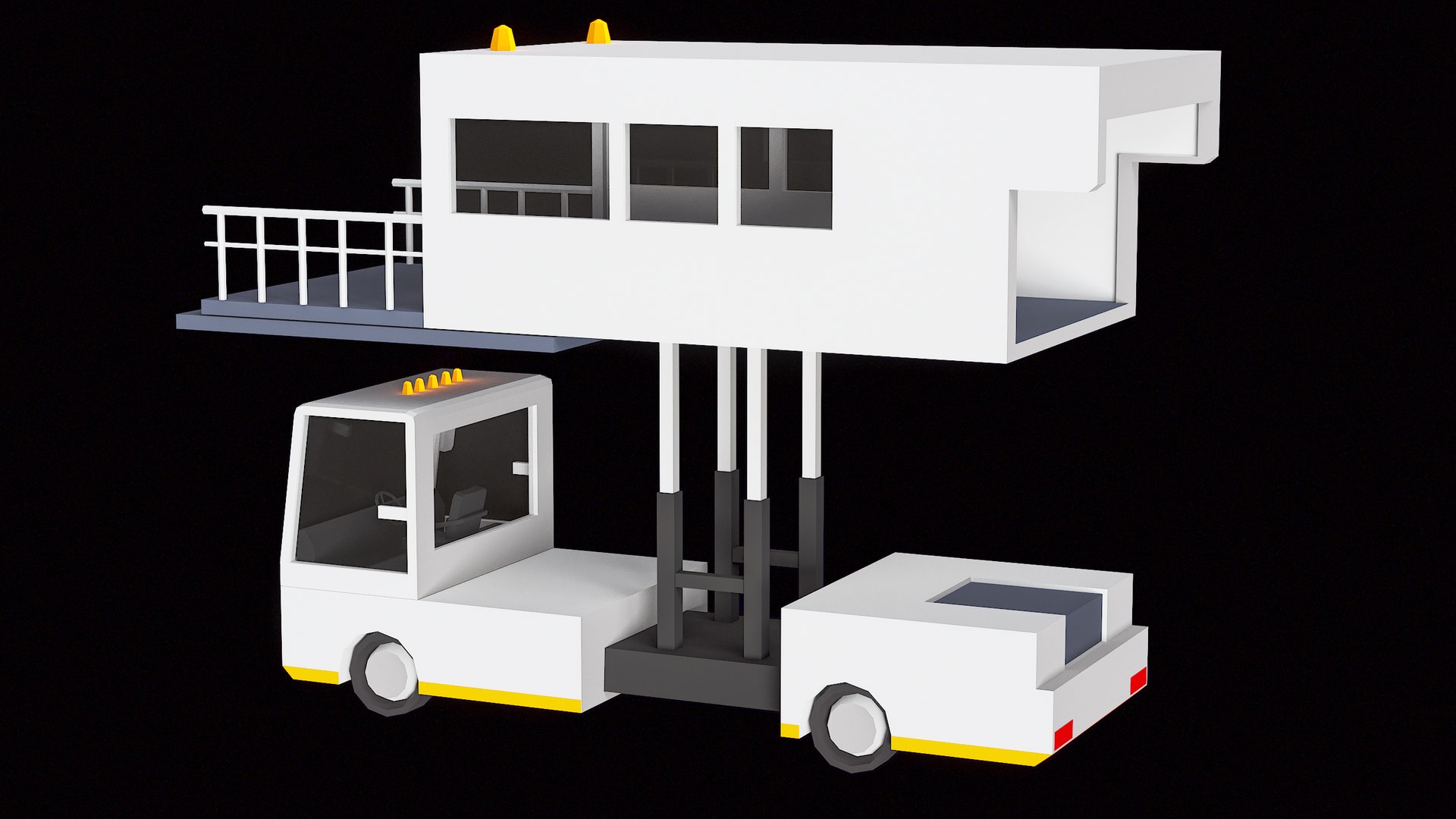 Cartoon Ambulift 10 Lowpoly Airport Vehicle PBR 3D Model - TurboSquid ...