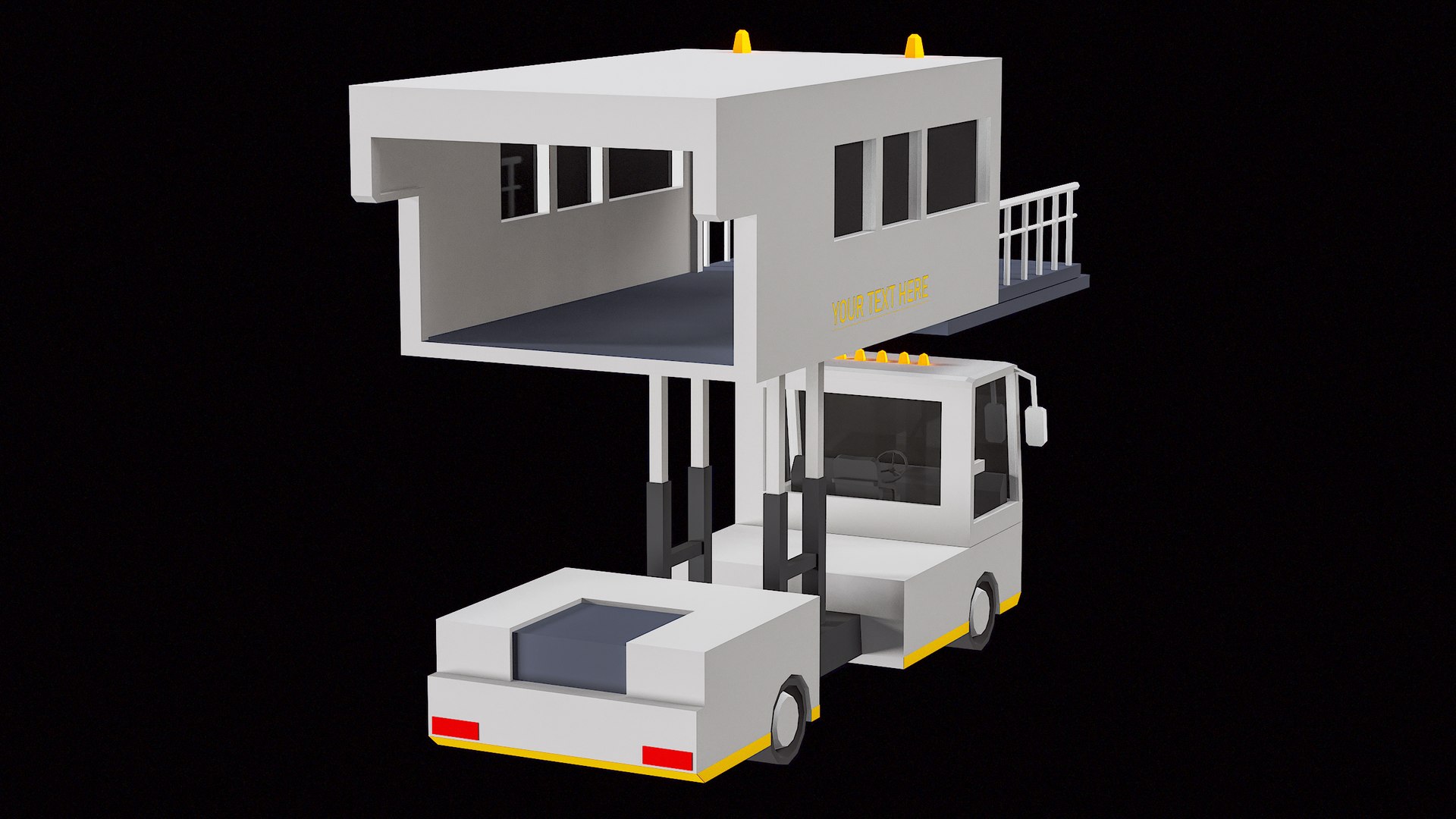 Cartoon Ambulift 10 Lowpoly Airport Vehicle PBR 3D Model - TurboSquid ...