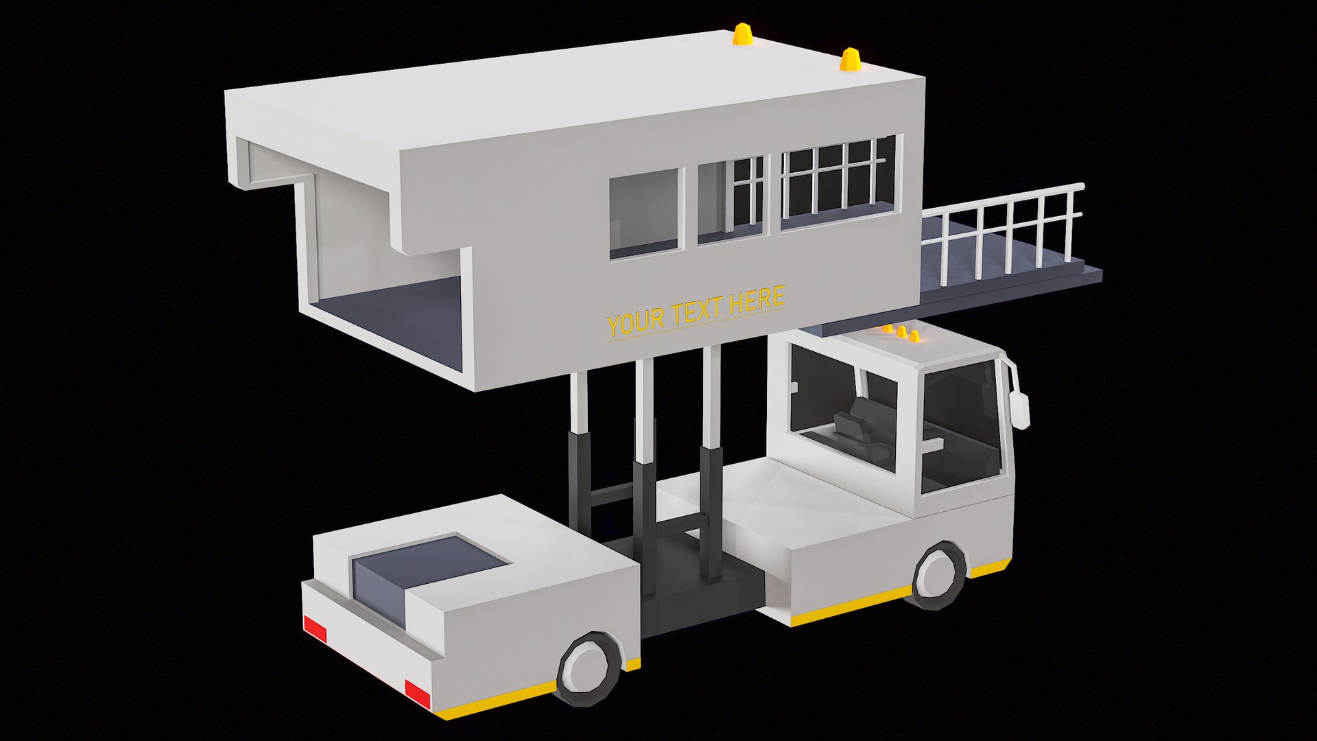 Cartoon Ambulift 10 Lowpoly Airport Vehicle PBR 3D Model - TurboSquid ...