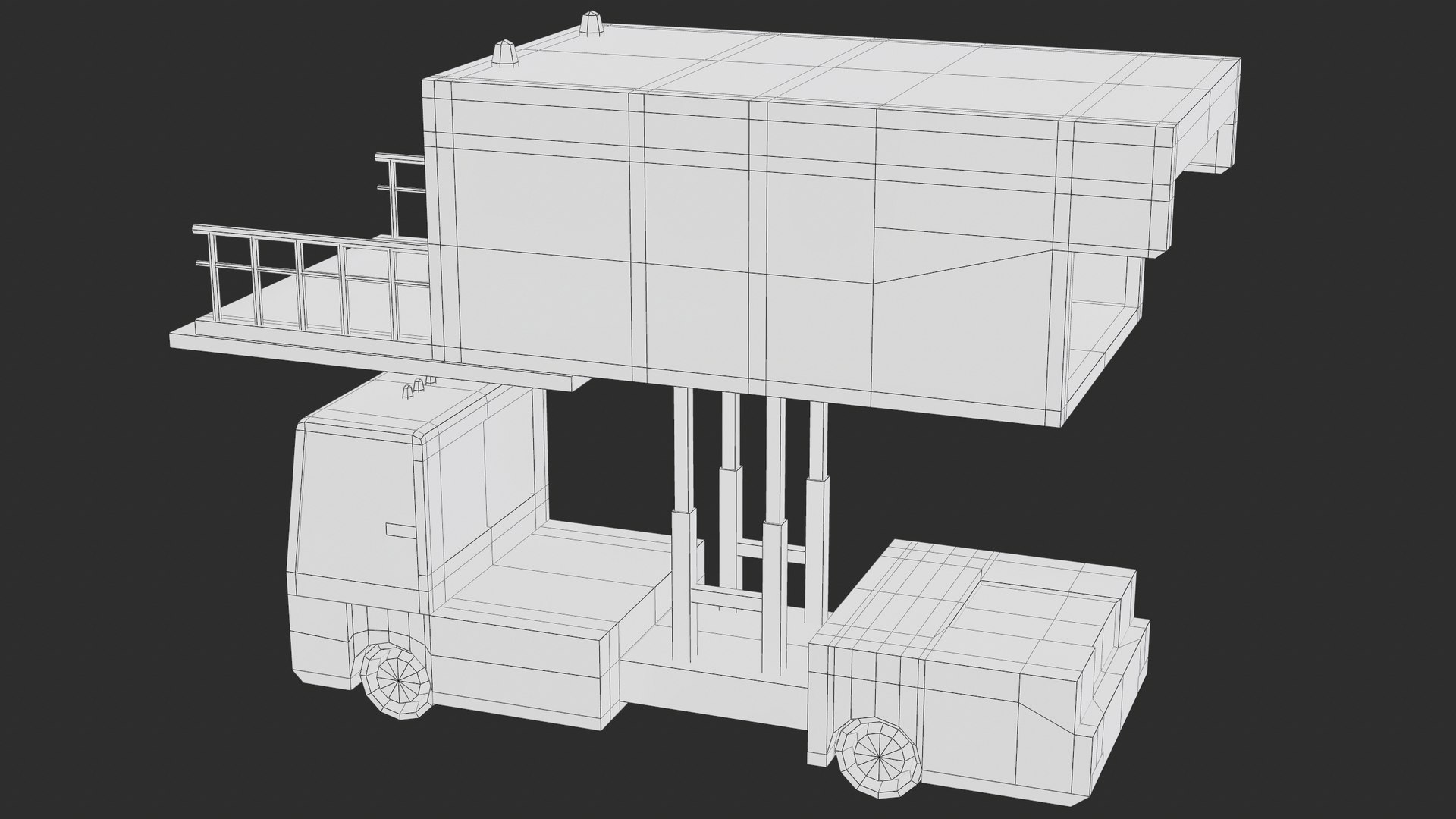 Cartoon Ambulift 10 Lowpoly Airport Vehicle PBR 3D Model - TurboSquid ...