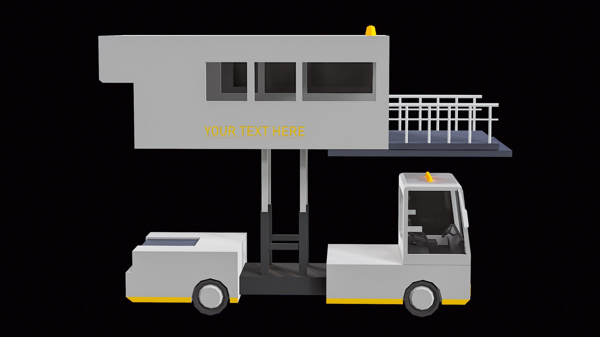 Cartoon Ambulift 10 Lowpoly Airport Vehicle PBR 3D Model - TurboSquid ...