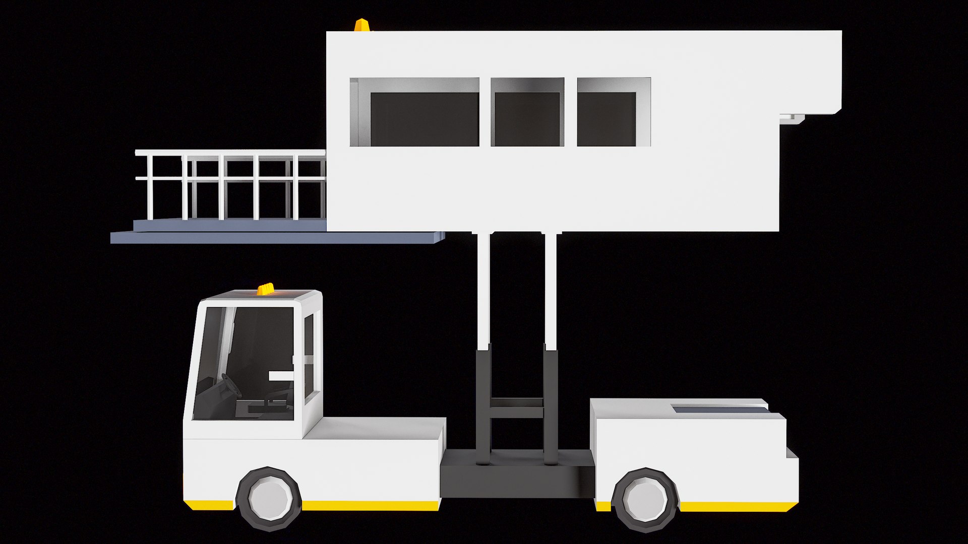 Cartoon Ambulift 10 Lowpoly Airport Vehicle PBR 3D Model - TurboSquid ...