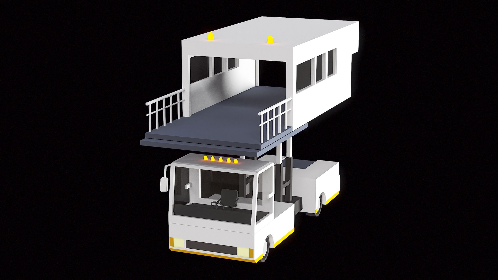 Cartoon Ambulift 10 Lowpoly Airport Vehicle PBR 3D Model - TurboSquid ...
