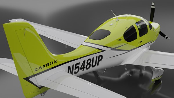 modelo 3d Cirrus SR22 - 8 colores incluidos - TurboSquid 2053356