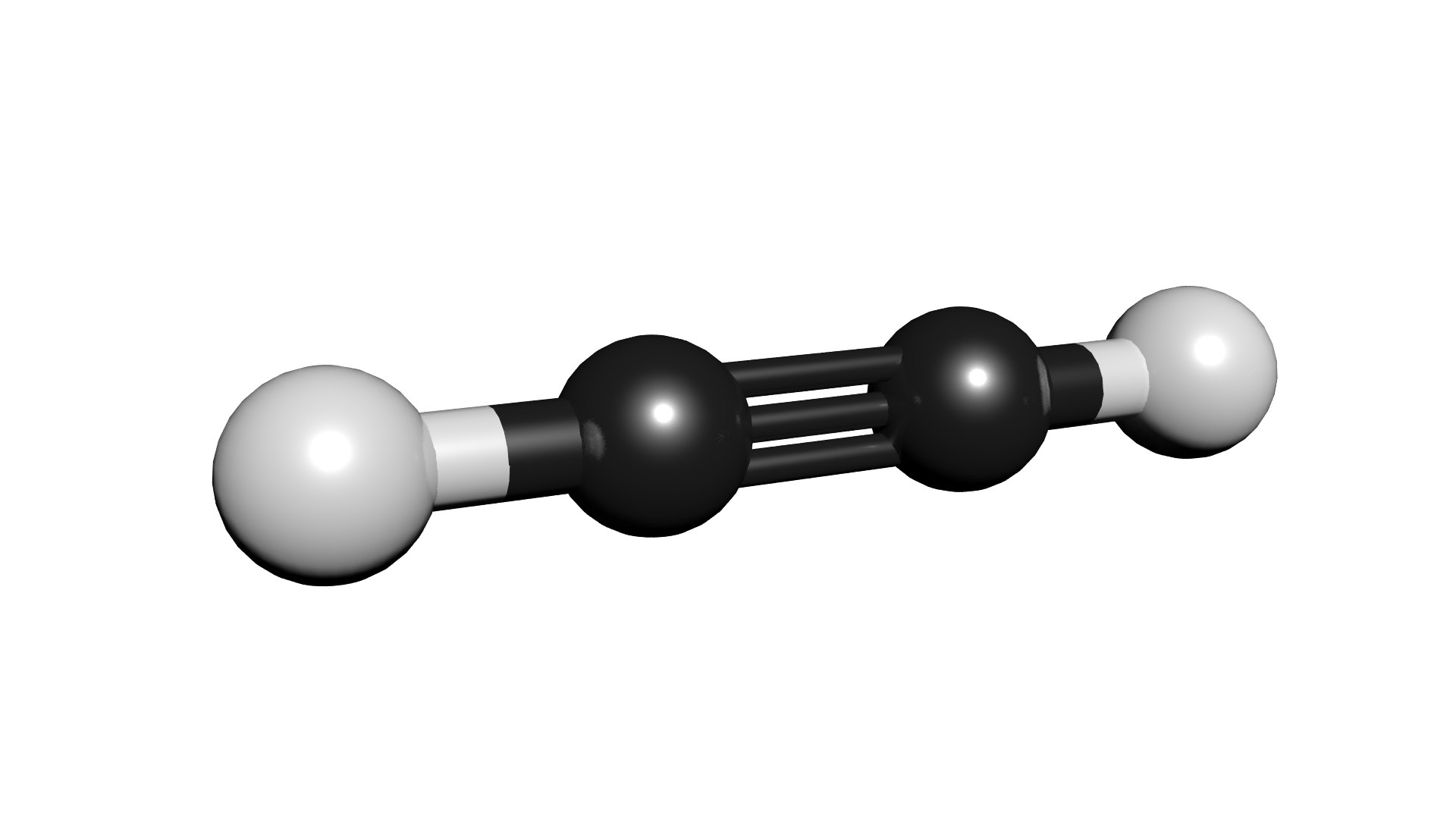 C2h2 Molecule Ethyne Model - TurboSquid 1424332