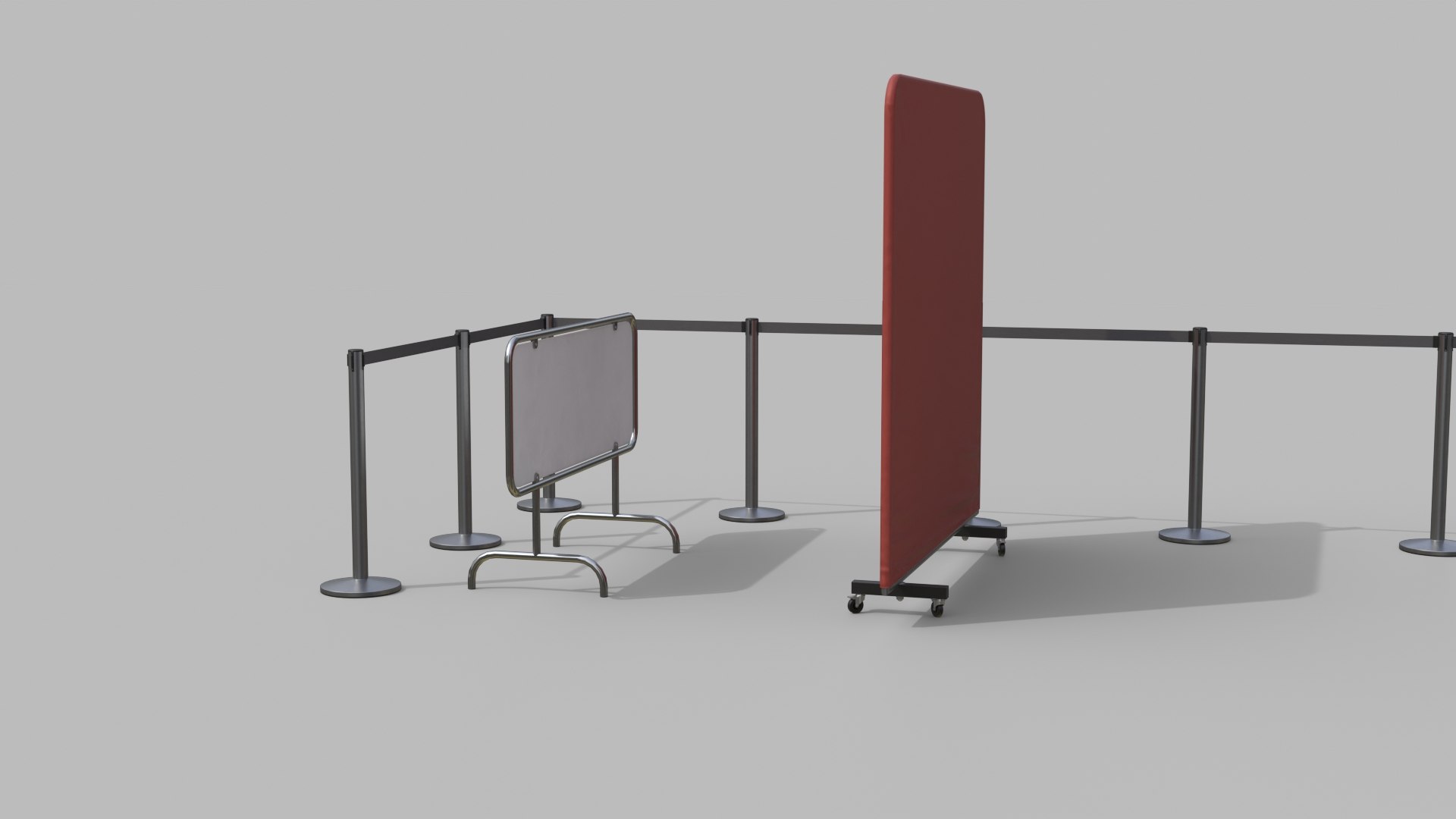 Racing Pitlane Barrier And Wall Modular System 3D Model - TurboSquid 2334804