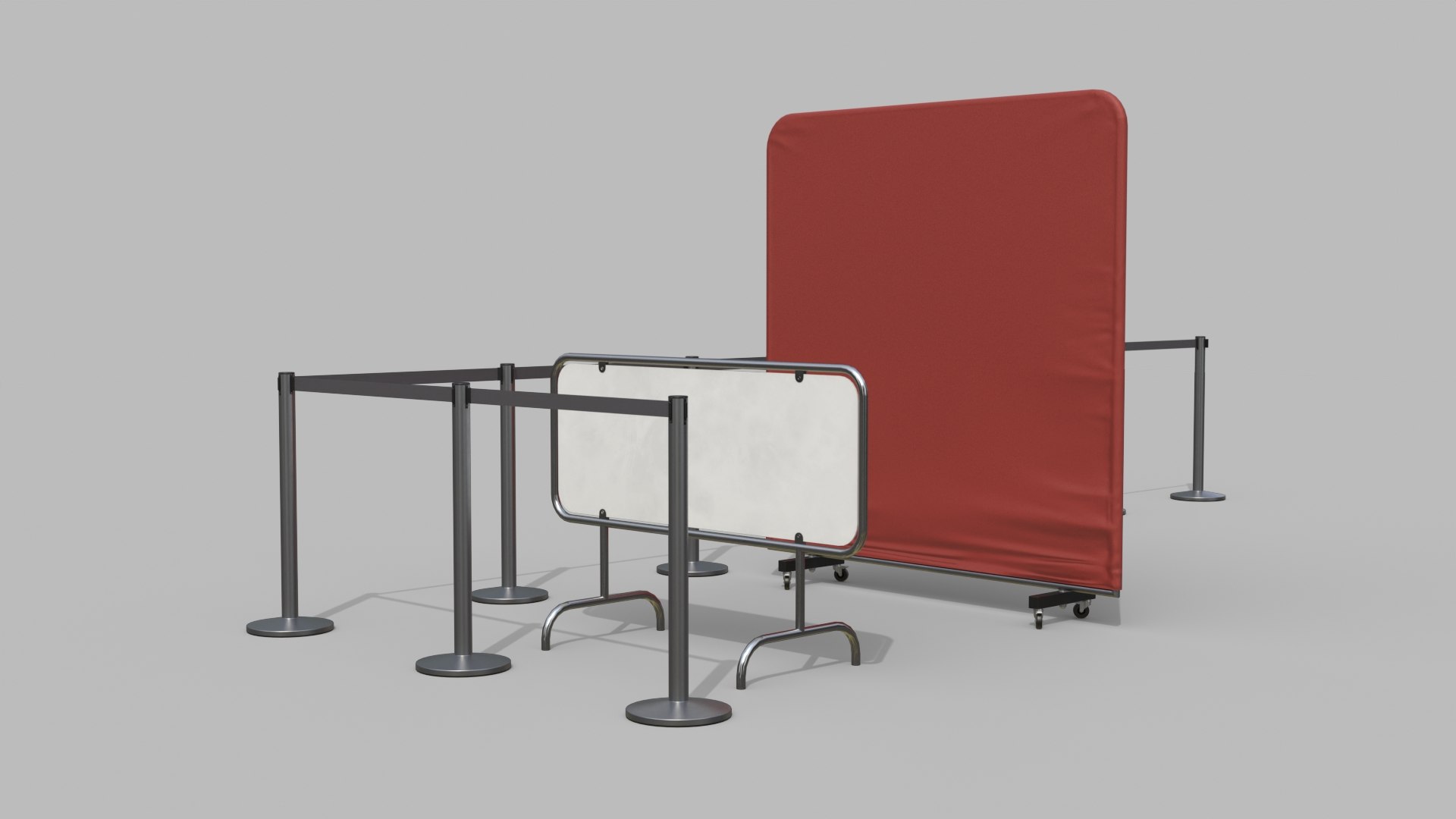 Racing Pitlane Barrier And Wall Modular System 3D Model - TurboSquid 2334804