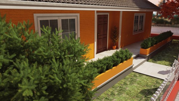 Suburban house 3D model - TurboSquid 1532109