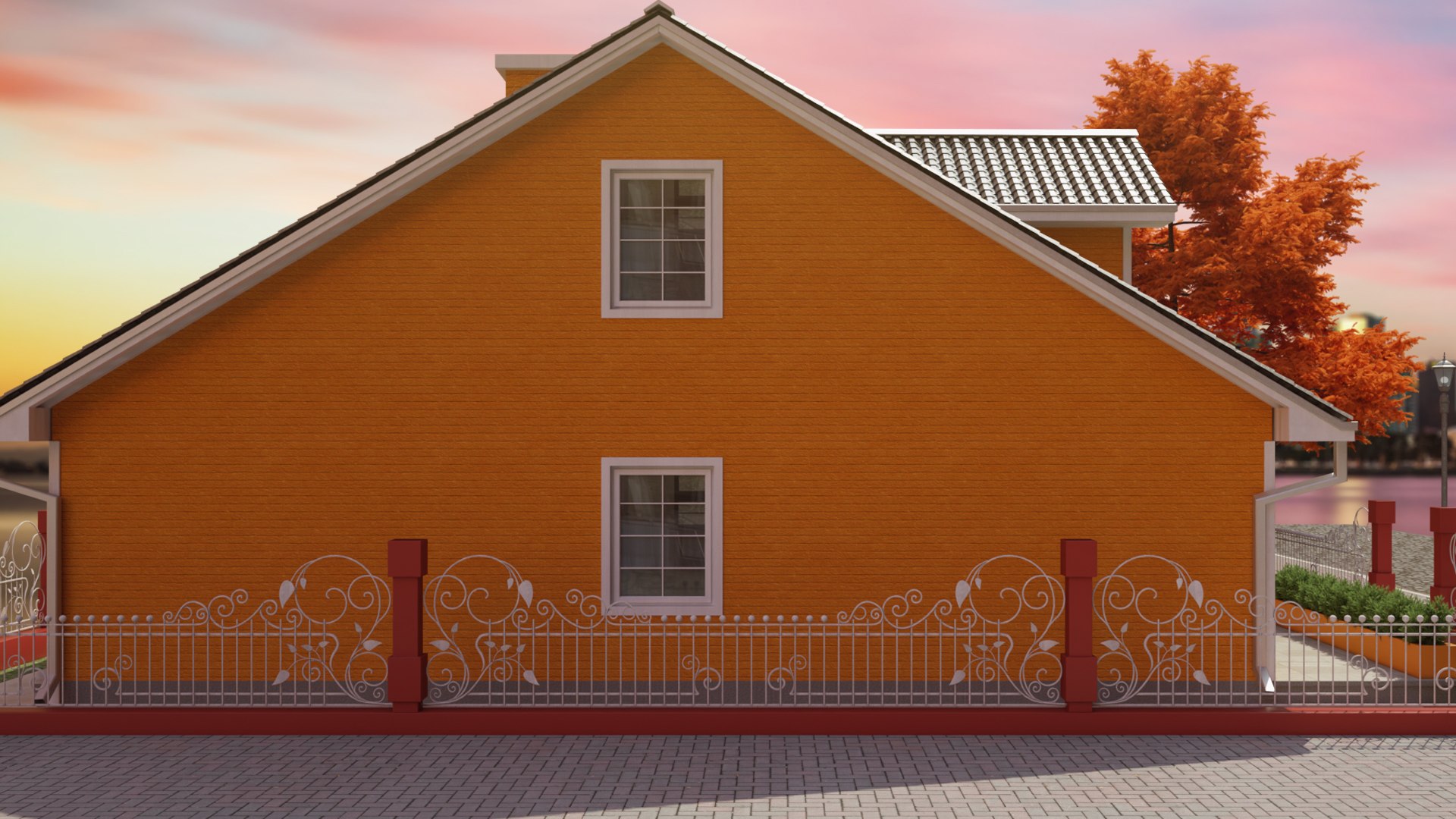 Suburban House 3D Model - TurboSquid 1532109