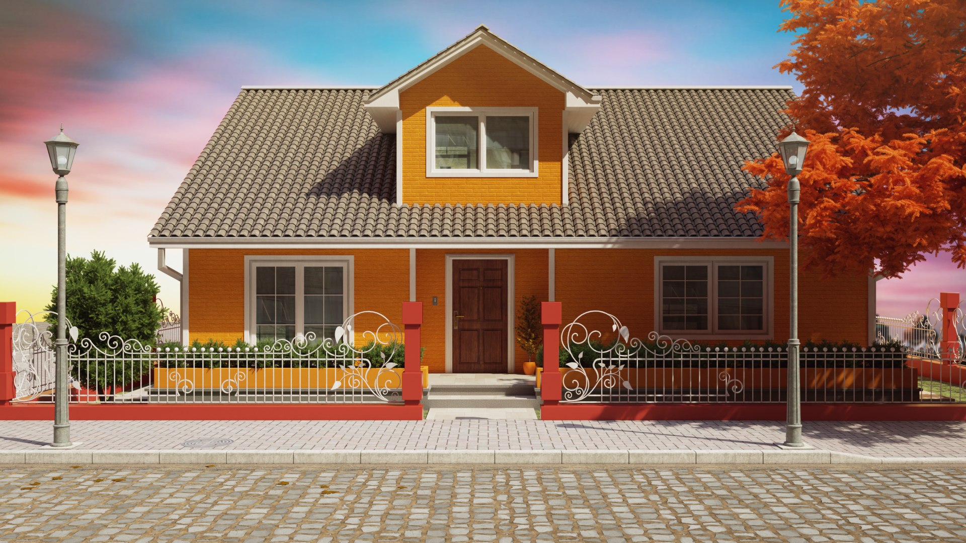 Suburban House 3D Model - TurboSquid 1532109