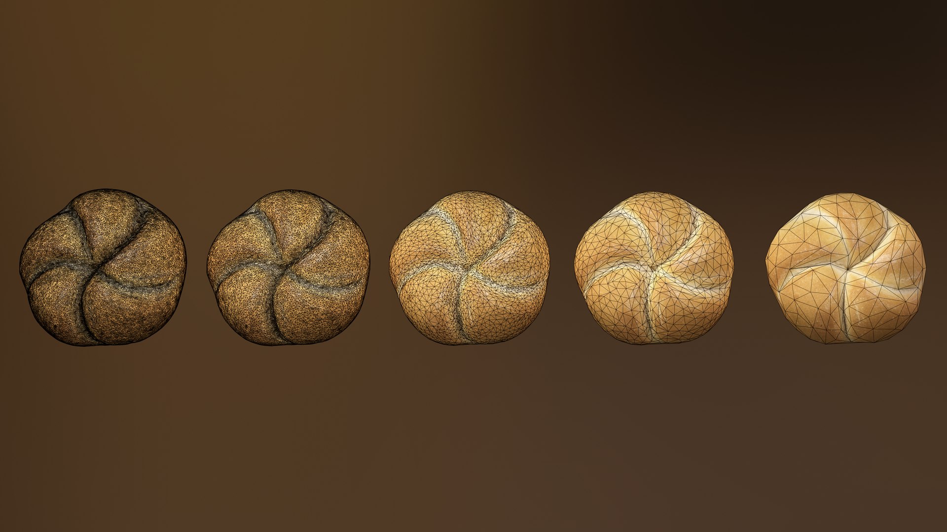 3D bakery products pack food - TurboSquid 1548900