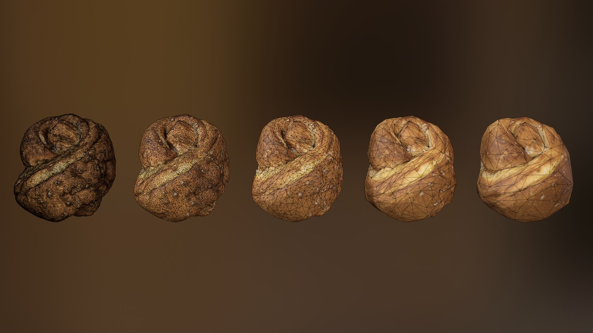 3D bakery products pack food - TurboSquid 1548900