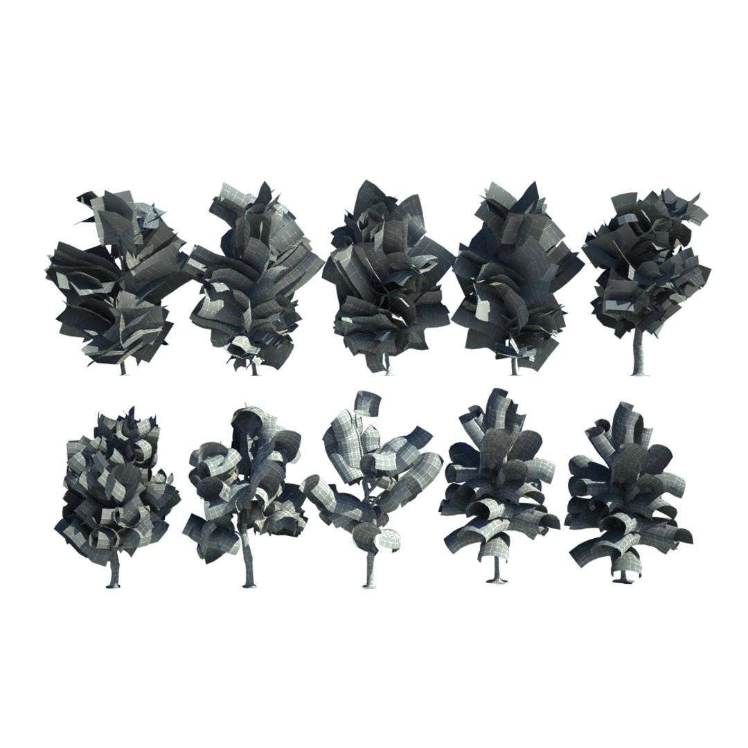 3D trees unity package - TurboSquid 1181690