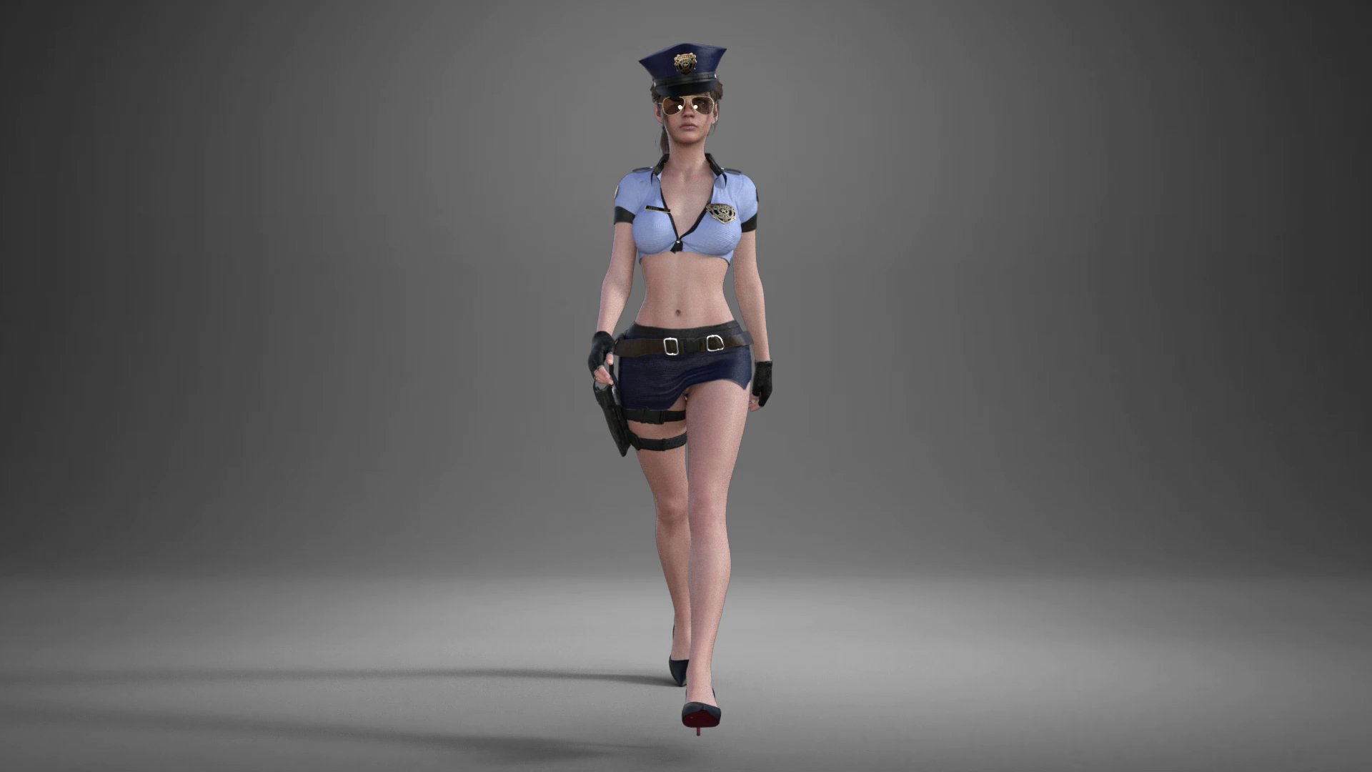 Cop Claire - Game Ready Low-poly 3D Model 3D - TurboSquid 2219672