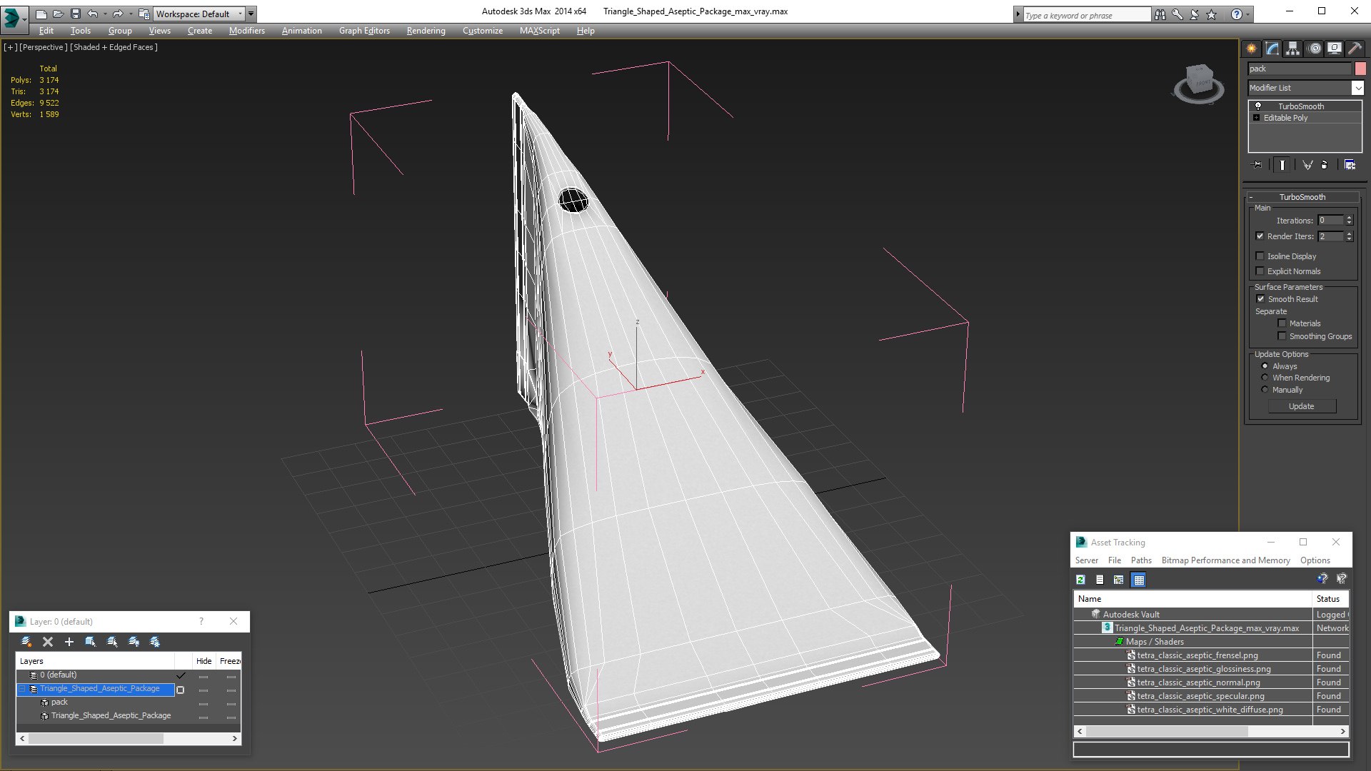 3D model Triangle Shaped Aseptic Package - TurboSquid 1789843